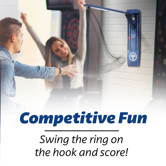 GoSports Hook21 Ring Swing Game - Indoor or Outdoor Ring Toss Game with ...