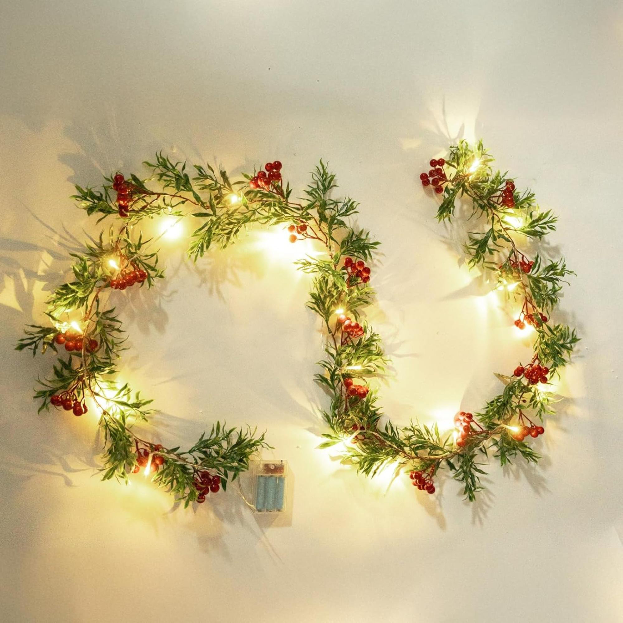 Astoria Grand 6.5FT Christmas Garlands With Light For Decoration ...