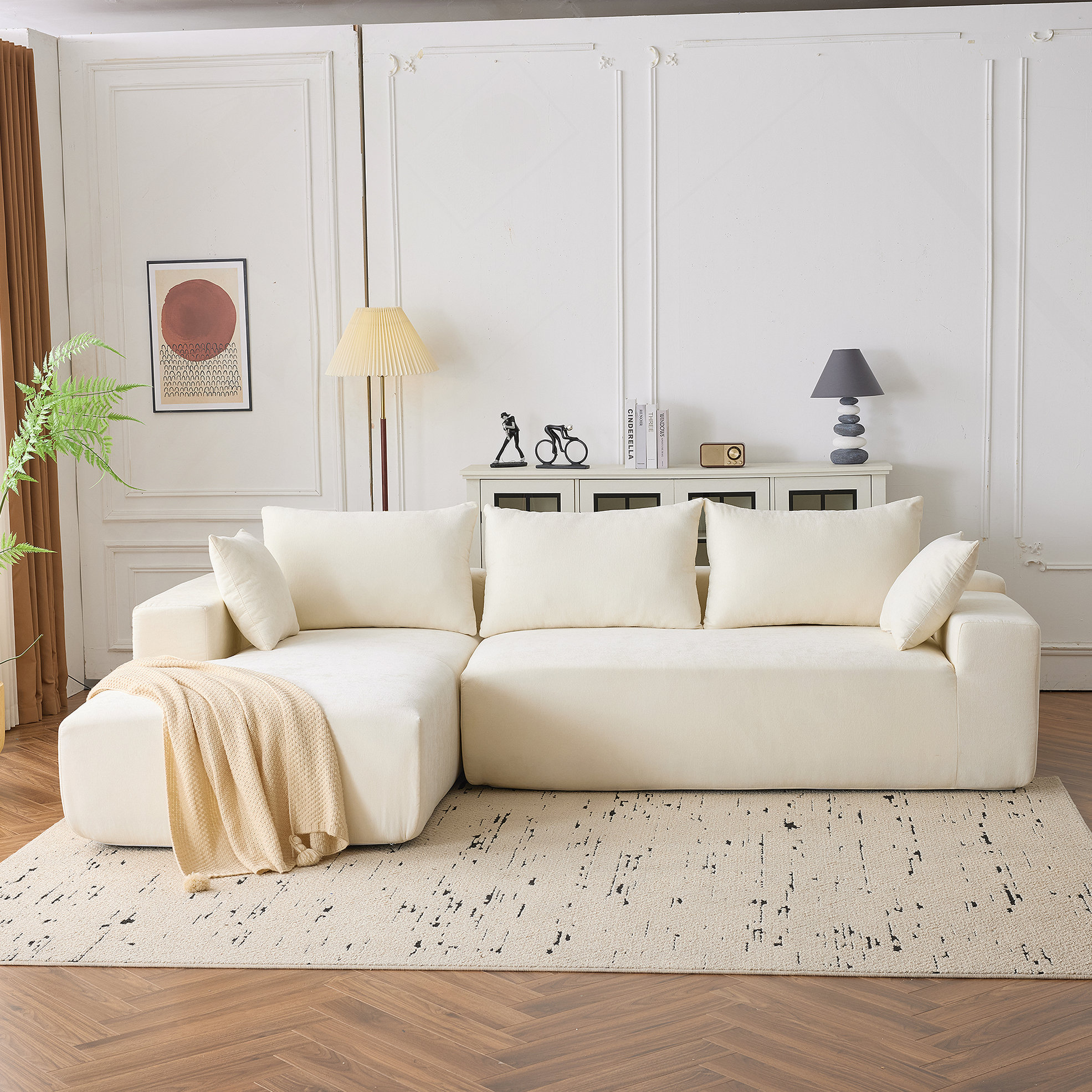 Latitude Run® 108*68 inch Extra - Deep Modular Sofa 4 - Person Cloud ...