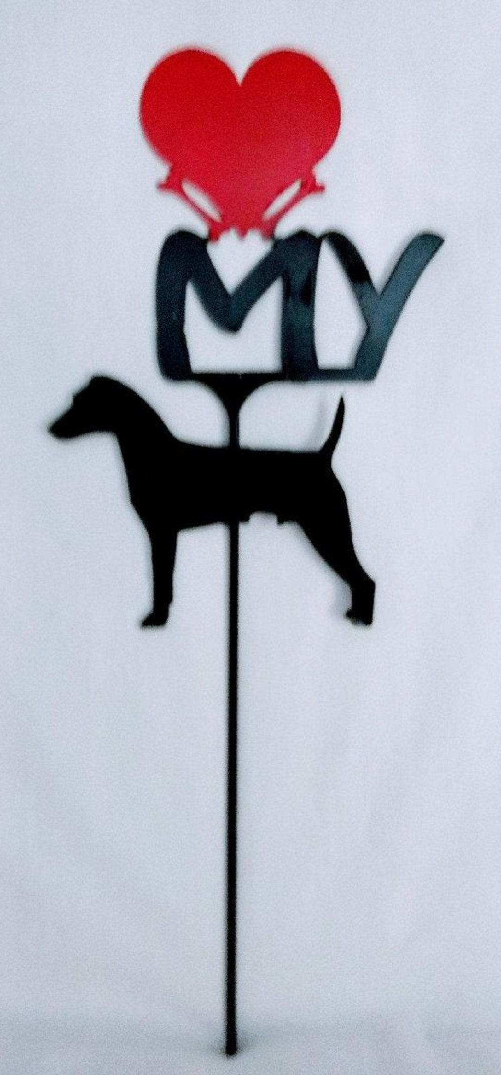 Red Barrel Studio® Jack Russell Terrier Love My Heart Garden Sign | Wayfair