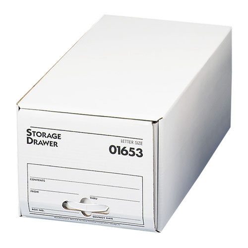 Sparco Products Storage Drawer File, Legal, 15-1/4"x24"x10-1/2", White ...