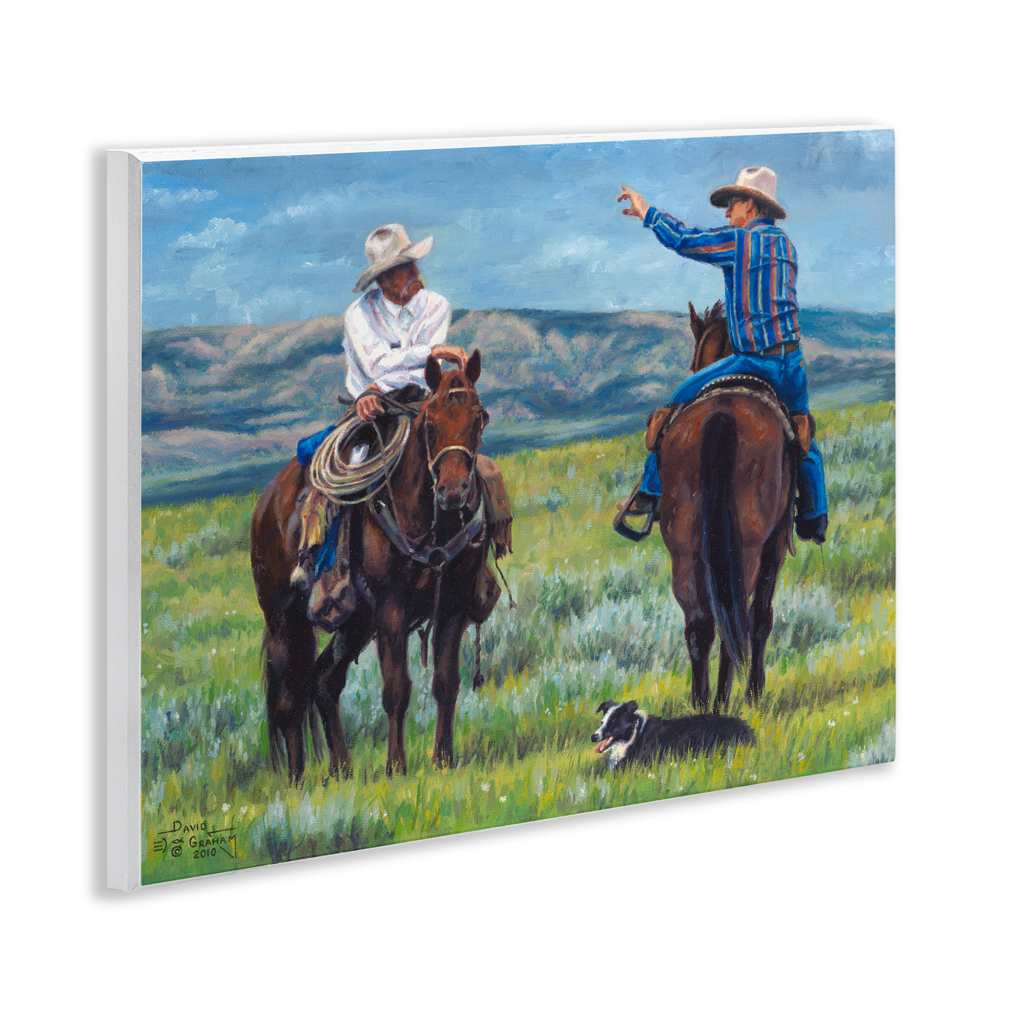 Stupell Industries Cowboy Logic Scene Wall Plaque Art by David Graham ...