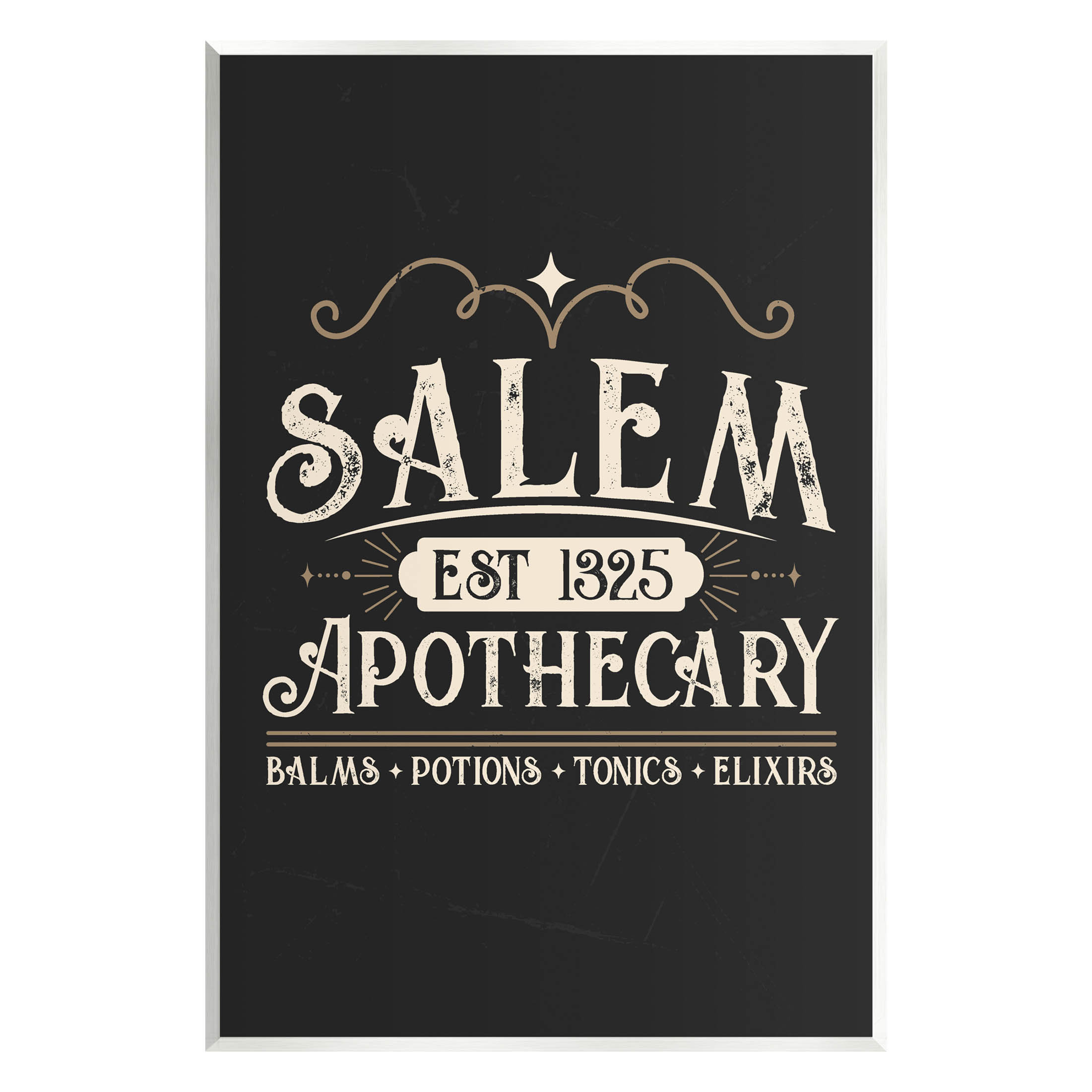 Stupell Industries Salem Apothecary Vintage Sign Wall Plaque Art By ...