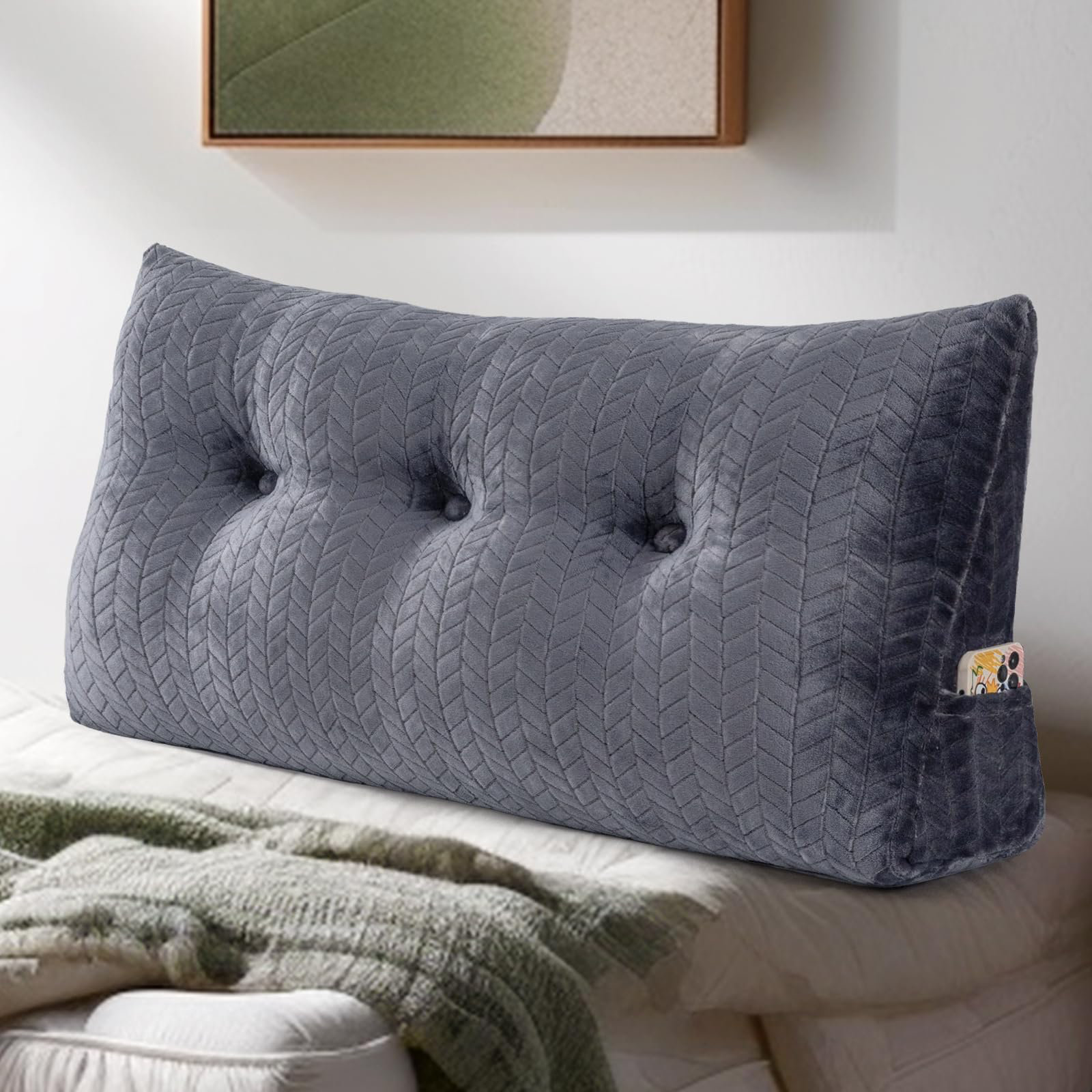 PEROTIX Large Triangular Wedge Headboard Pillow | Wayfair