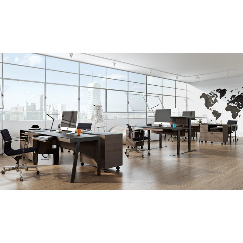 BDI Sigma Glass Desk & Reviews | AllModern