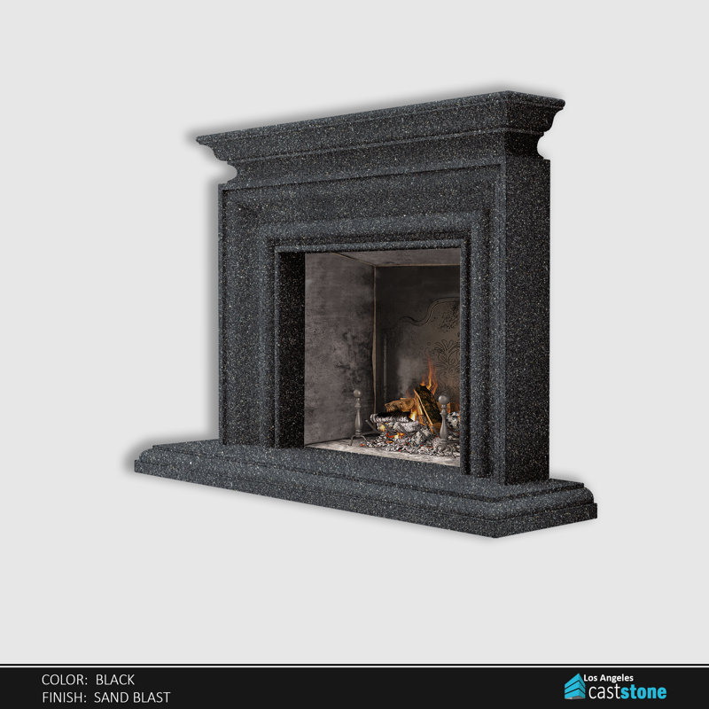 Los Angeles Cast Stone Napa (Black) Fireplace Surround | Wayfair