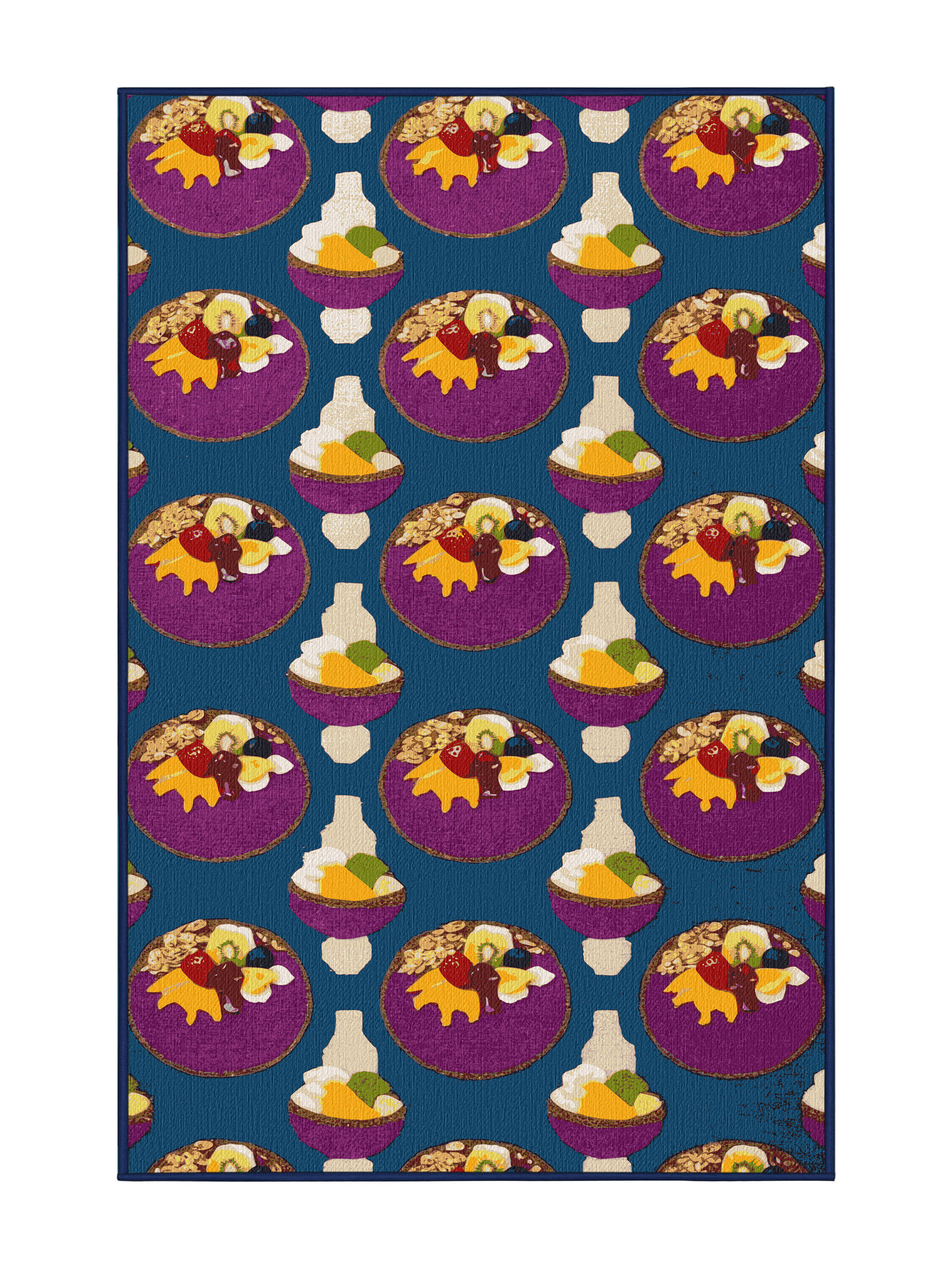 Red Barrel Studio® Washable Acai bowls Desserts Area Rug | Wayfair