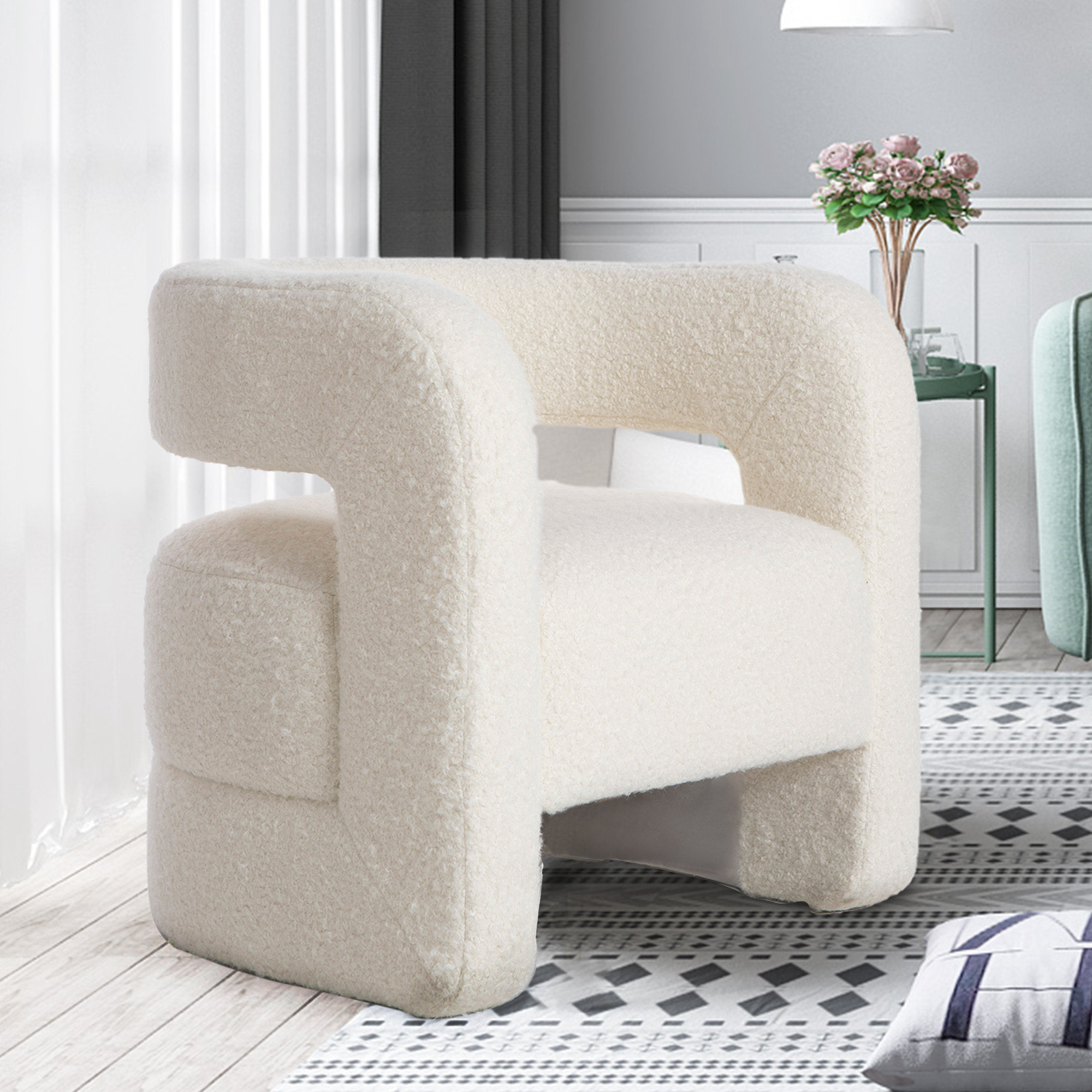 Orren Ellis Laranya 73.66Cm Wide Barrel Chair & Reviews | Wayfair
