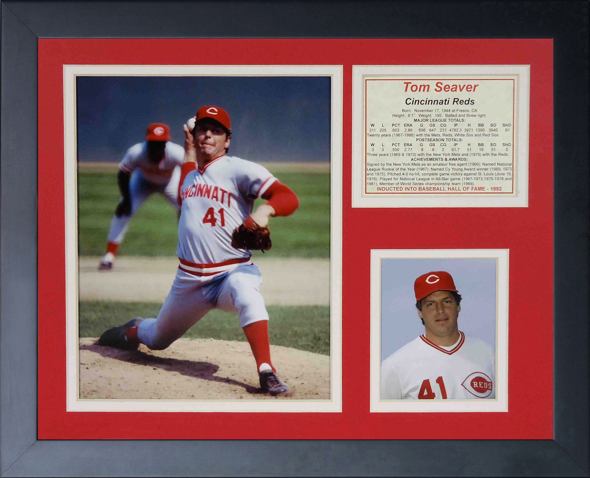 Legends Never Die Tom Seaver - Reds Framed Memorabilia | Wayfair