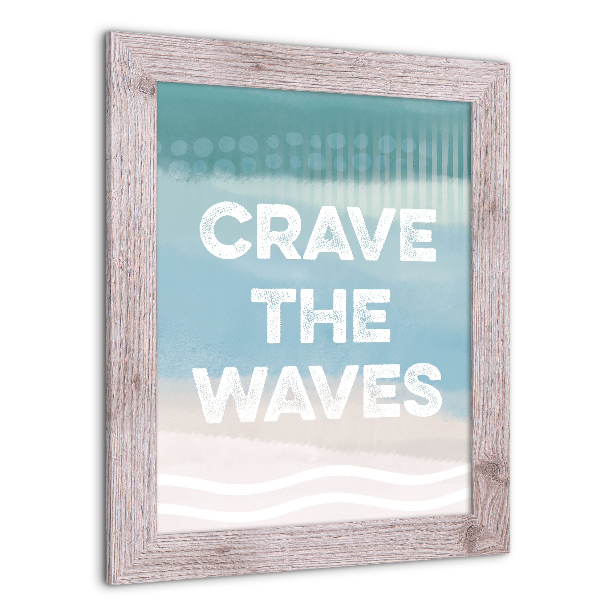 Rosecliff Heights Crave The Waves Abstract - Picture Frame Textual Art ...