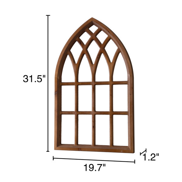 Lark Manor™ Farmhouse Arched Window Frame Wall Decor 20 X 32 Inches ...