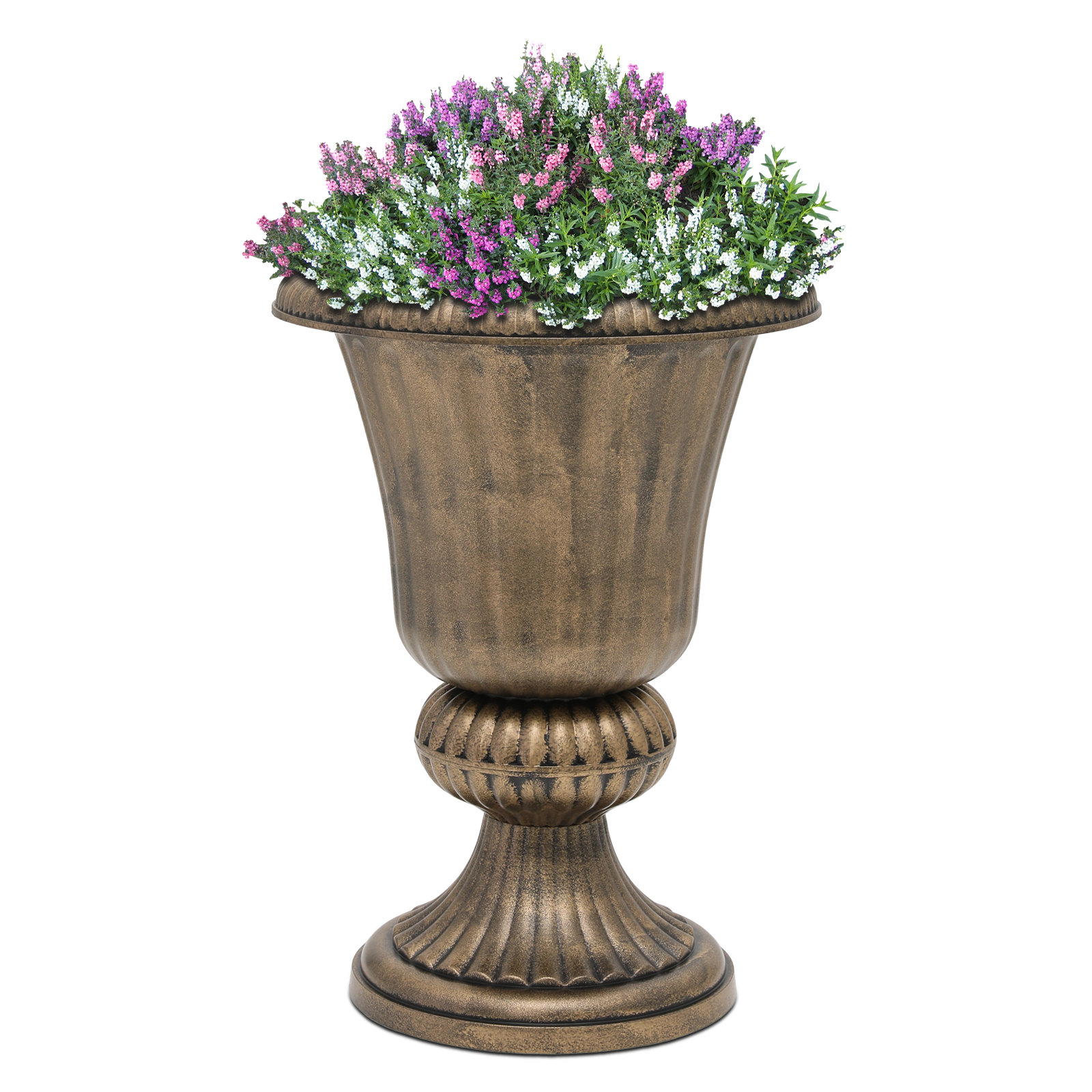 Charlton Home® Ciresila Classic Moroccan Bronze Urn Planter Decorative ...