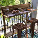 Bay Isle Home™ Bushnell Solid Wood Balcony Table & Reviews | Wayfair