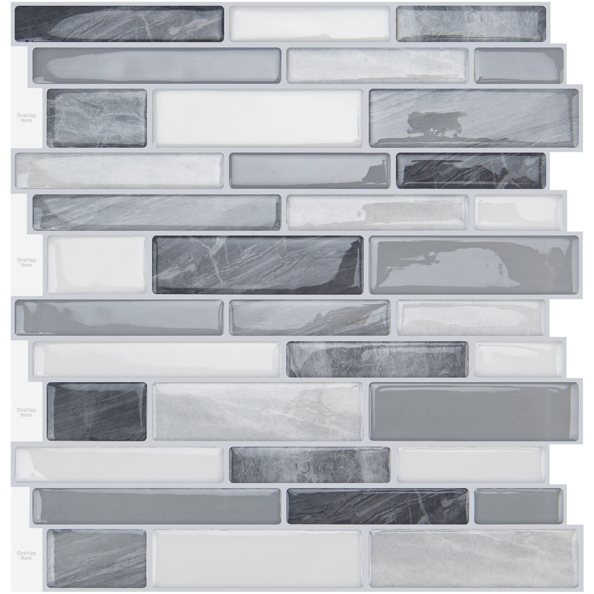 HANGZHOUQIHUI 10-Sheet Peel And Stick Backsplash Tile For Kitchen Wall ...