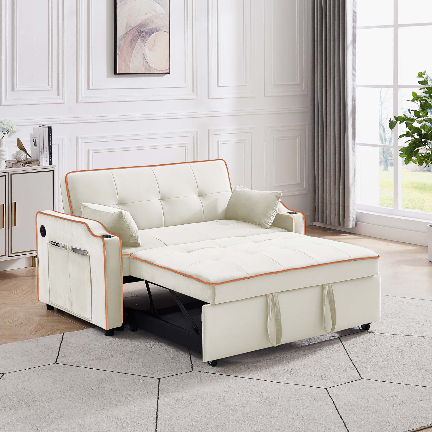 Lark Manor™ Versatile Convertible Sofa Chair Bed with Advanced Features ...