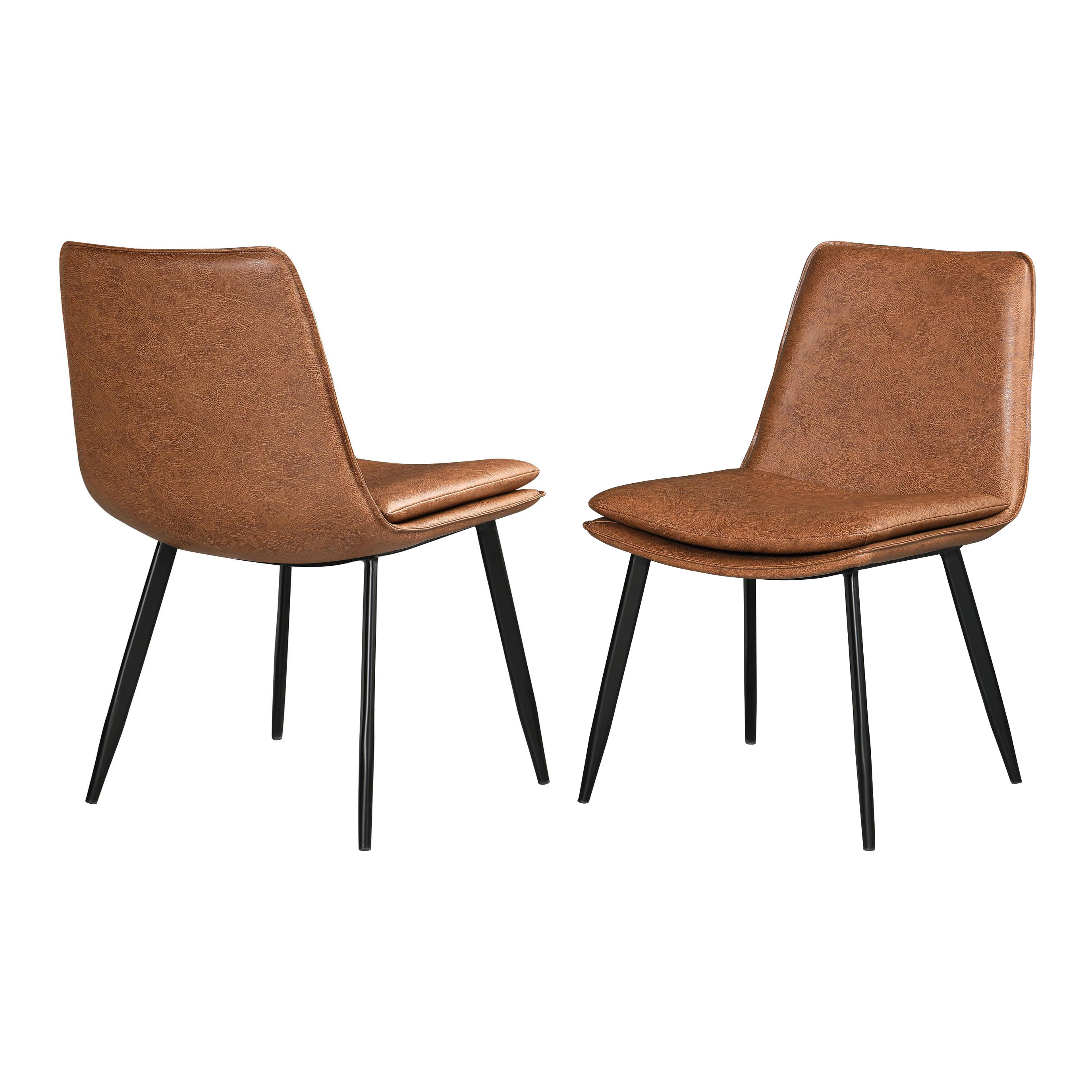 17 Stories Tianne Side Chair in Brown | Wayfair