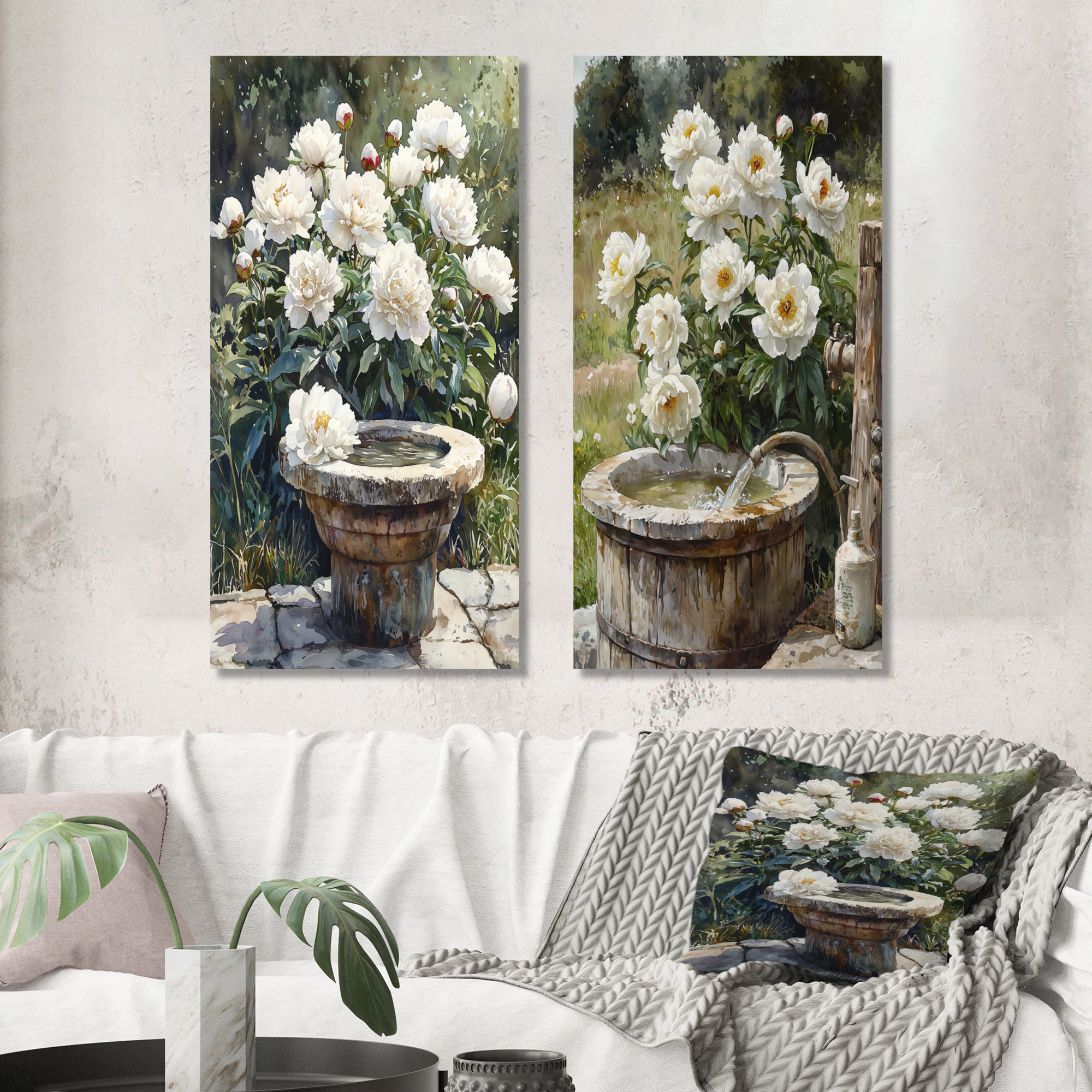 August Grove® Peonies By The Watering Trough V - Floral Wall Art 2 ...