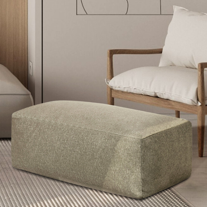 Ebern Designs Olius Velvet Pouf | Wayfair