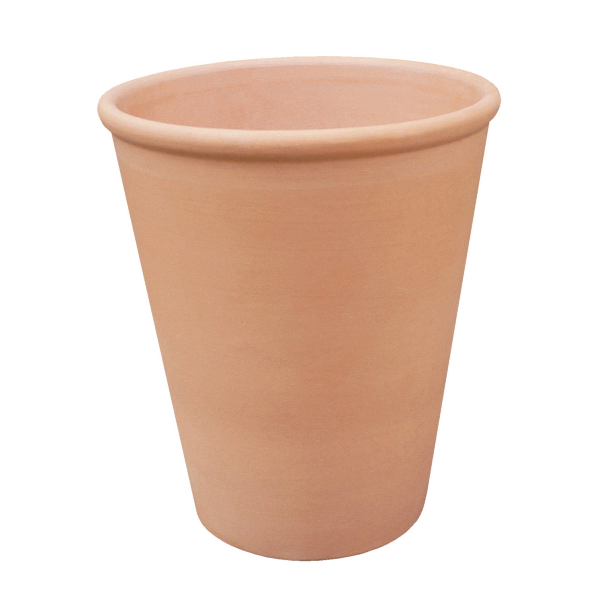 Joss & Main Shenade Tall Vaso Clay Pot Planter | Wayfair