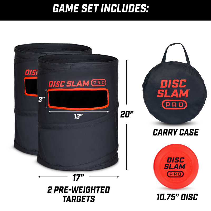 GoSports Disc Slam PRO Disc Toss Game - Outdoor Yard and Beach Party ...