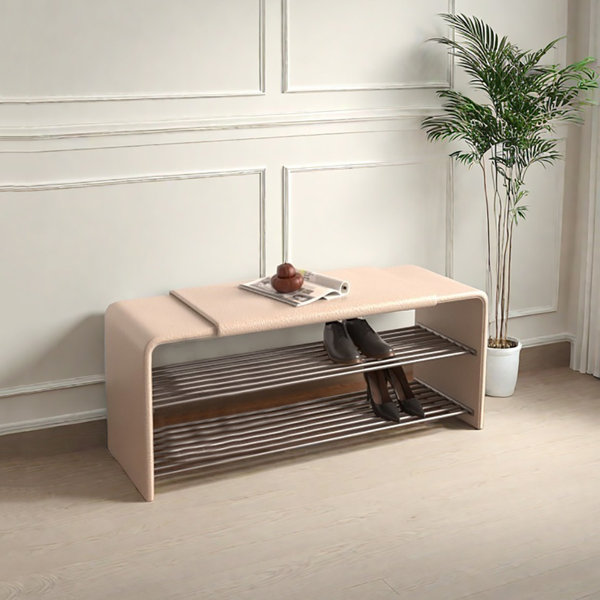 interanest 39.4 Shoe Changing Stool Shoe Storage Stool | Wayfair