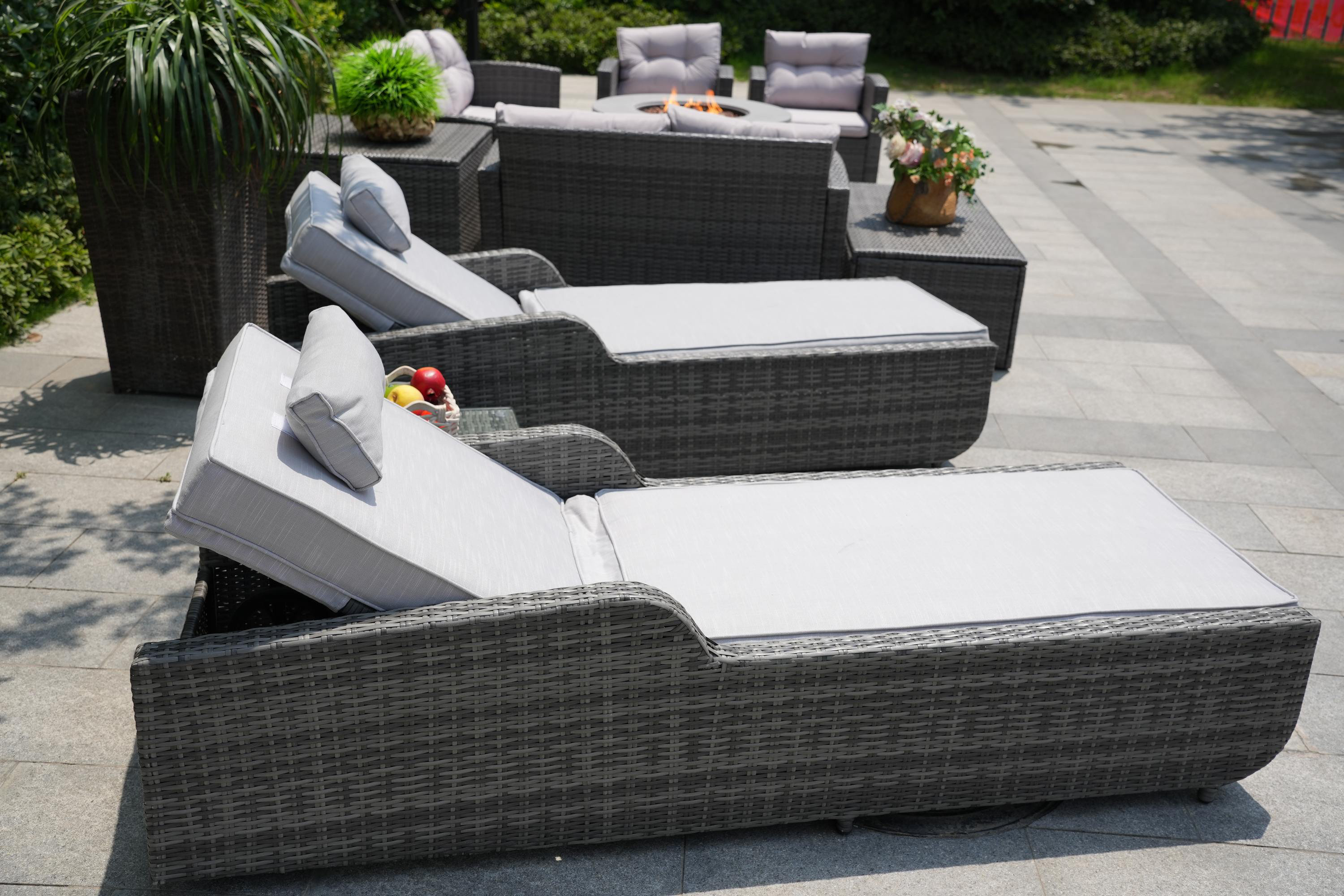 Sol 72 Outdoor™ Valentino Wicker/Rattan 9 - Person Seating Group With ...