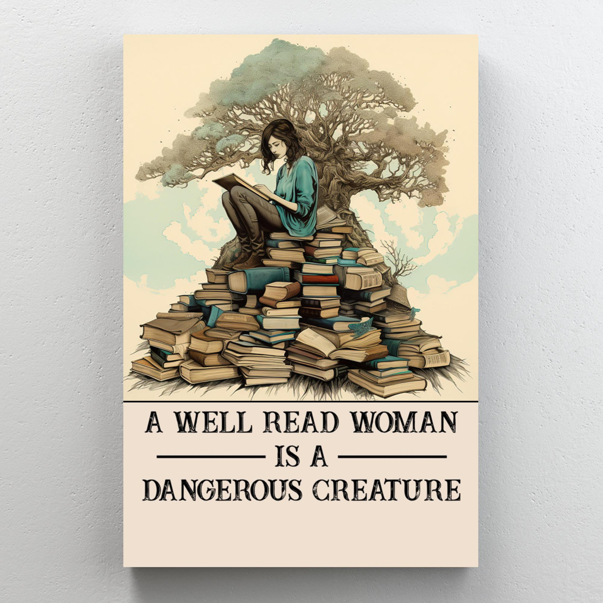 Trinx A Well Read Woman On Canvas Print | Wayfair