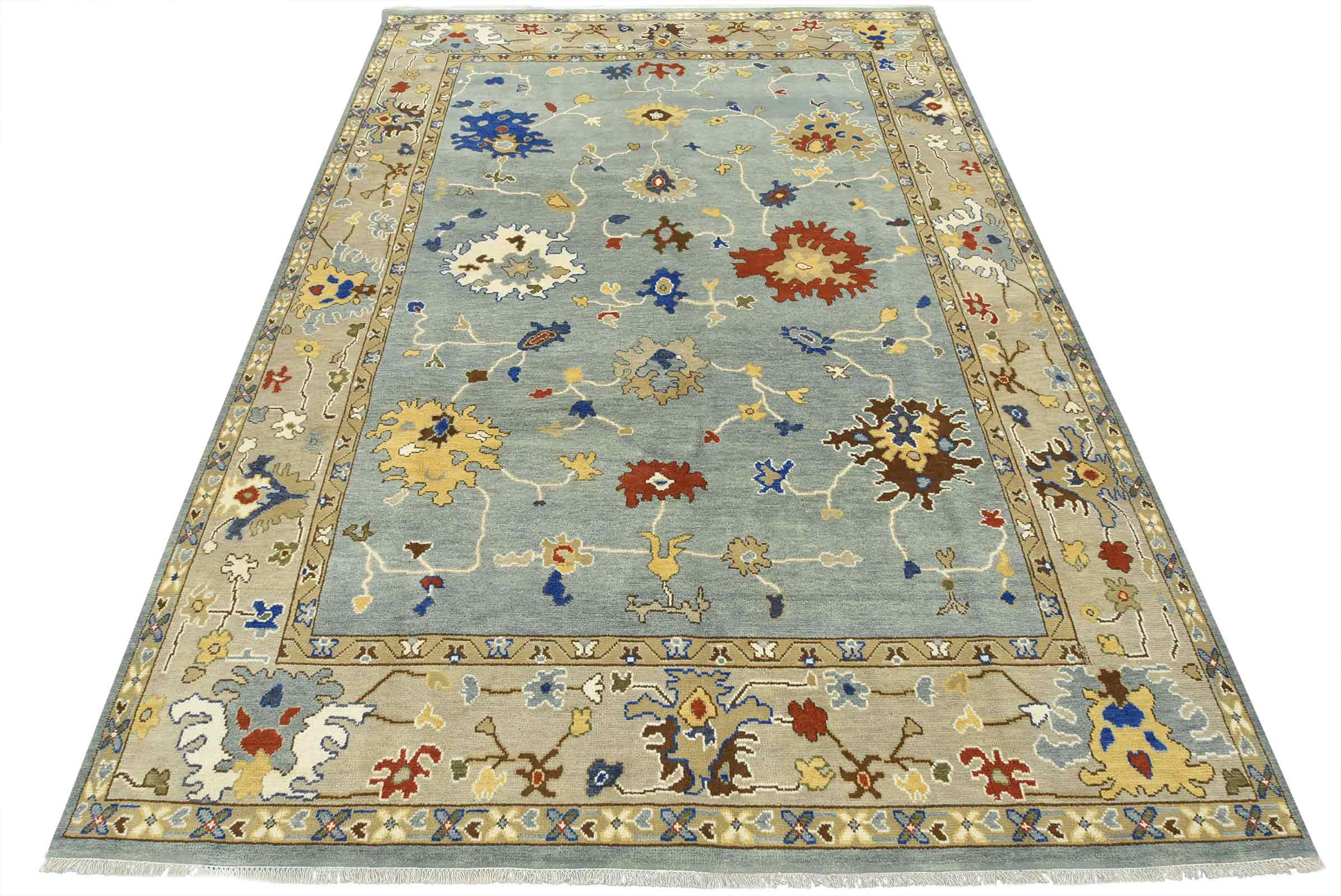Bungalow Rose One-of-a-Kind Hand-Knotted 8'10" x 12' Wool Area Rug in ...