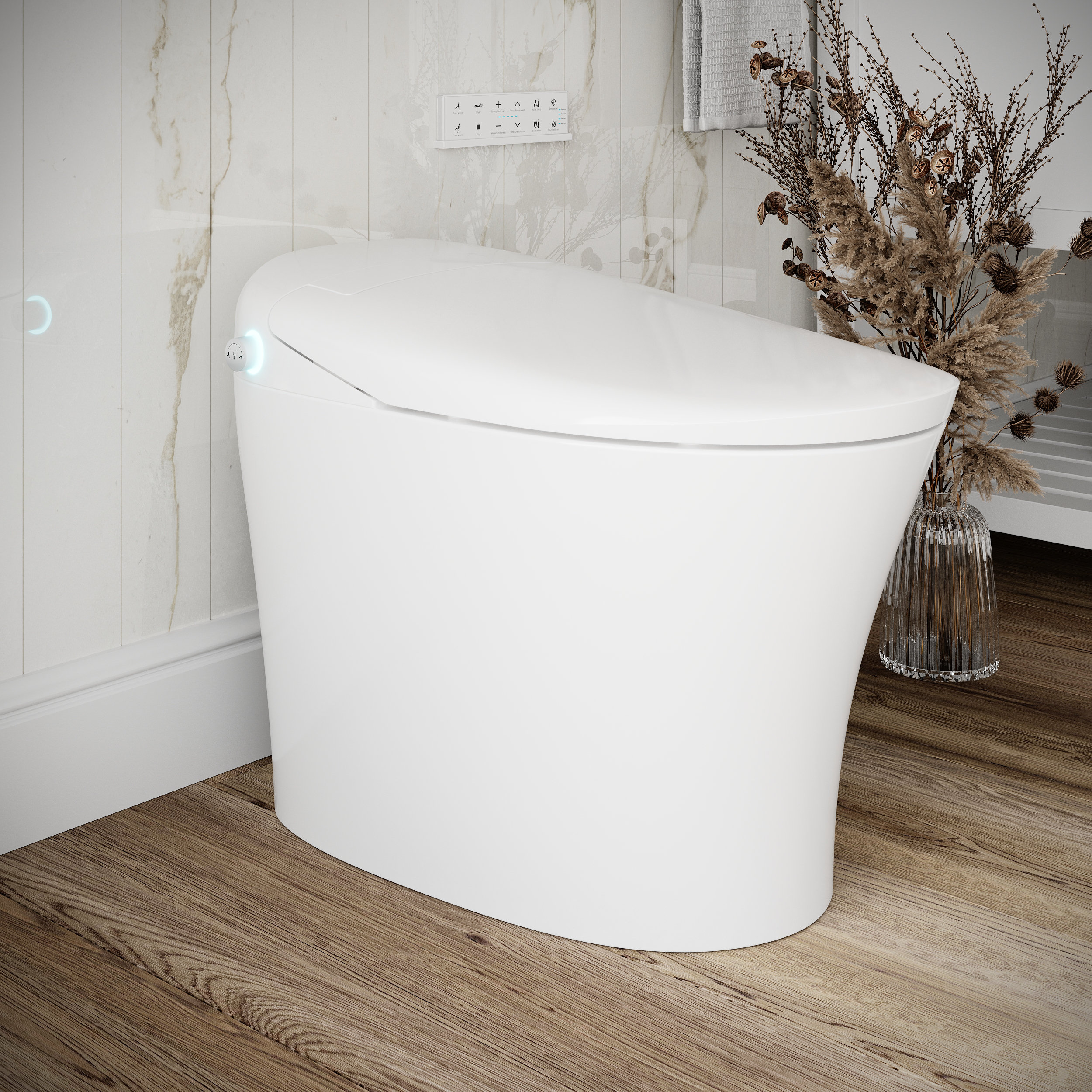 Streamline Bath Streamline LT-794 Tankless 1.28 GPF Elongated Smart ...