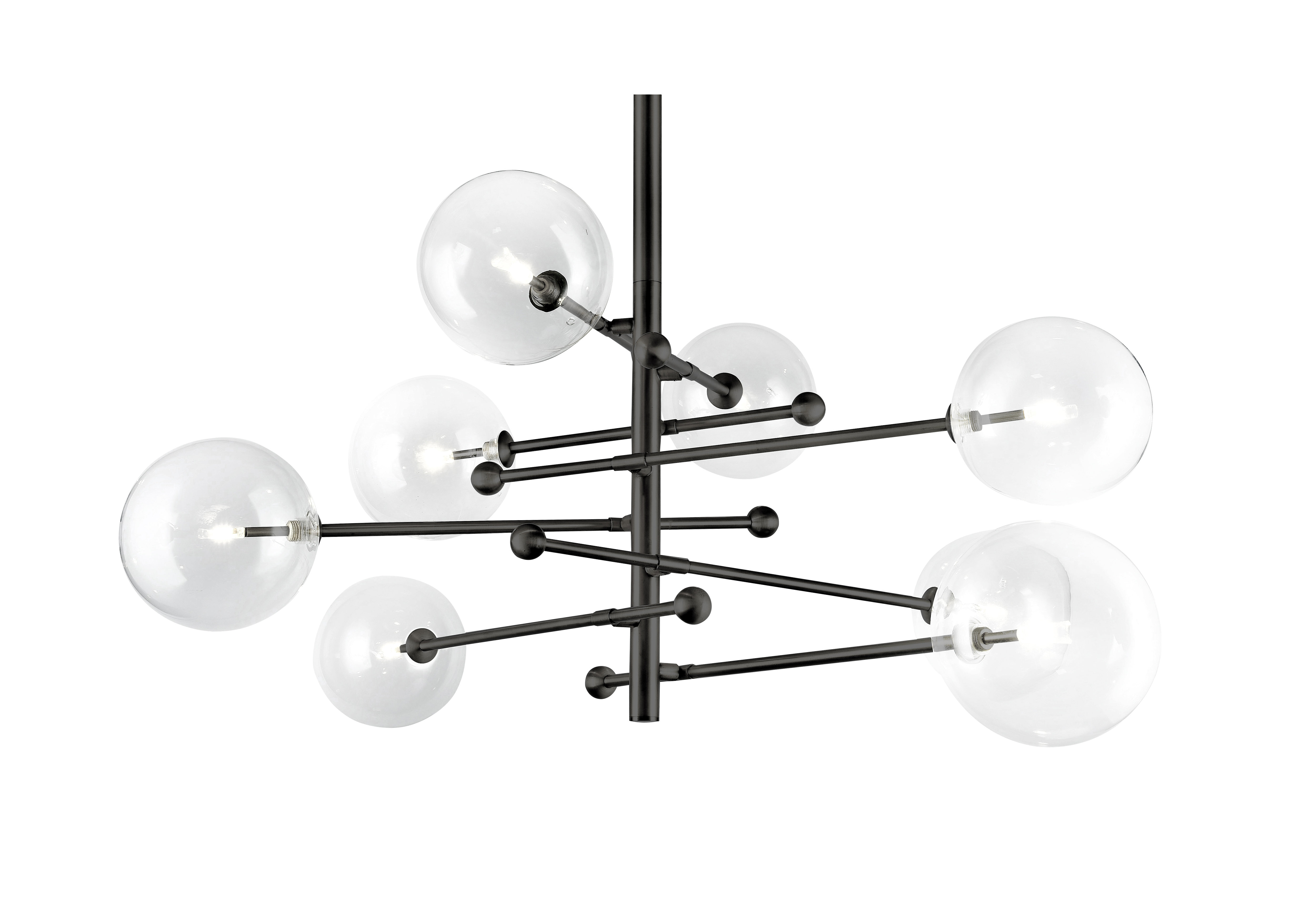 Latitude Run® 8-Light Shaded Modern Linear Chandelier | Wayfair