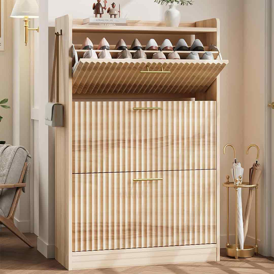 Wonpex Shoe Cabinet Storage For Entryway Hidden Shoes Storage Cabinet ...