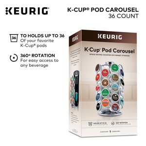 Keurig Coffee Pod Storage Carousel, Holds 36 K-Cup Pods & Reviews | Wayfair