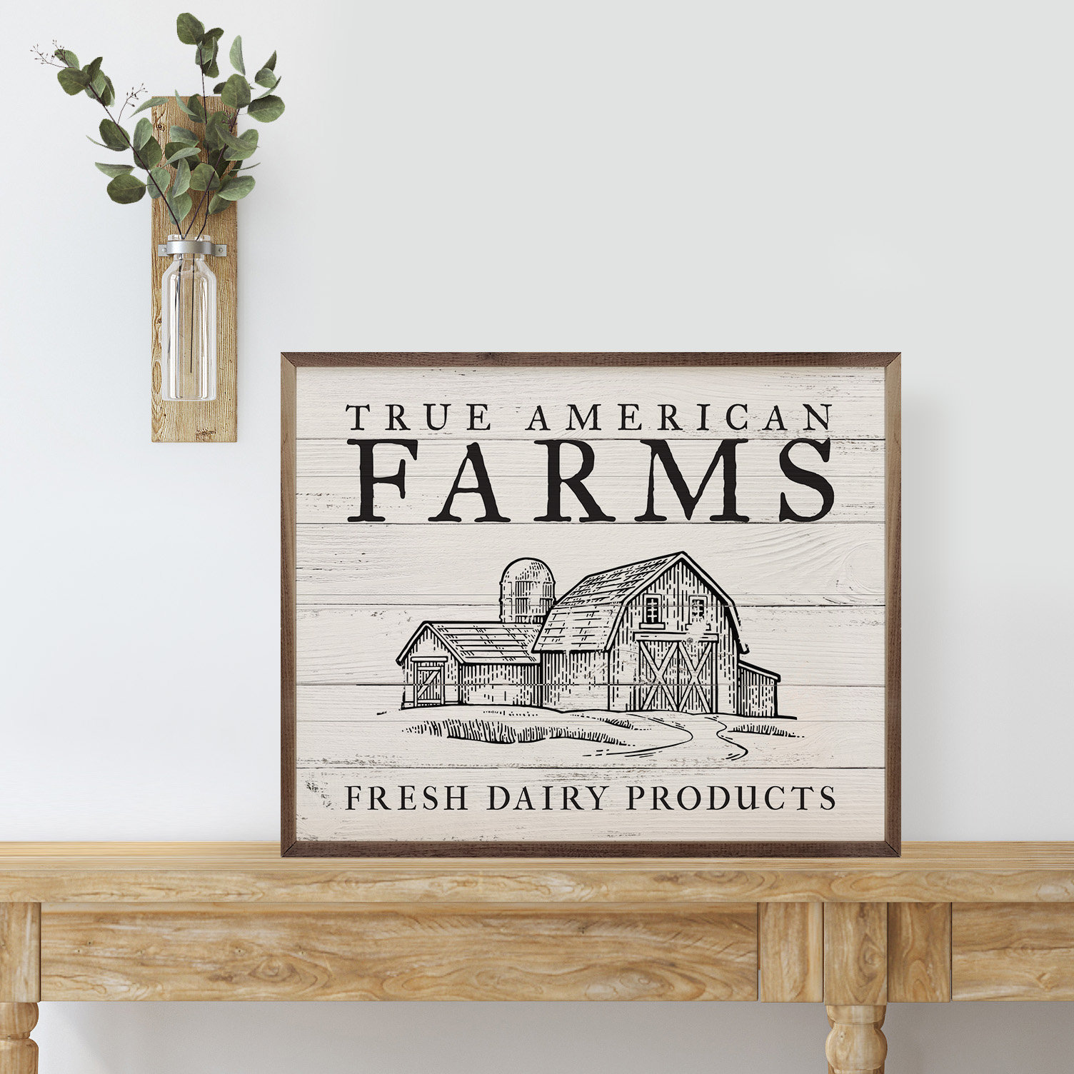 Gracie Oaks True American Farms Whitewash | Wayfair