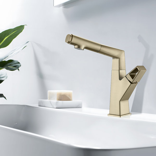 Dilon 360° Swivel Single Handle Sink Pull Out Faucet Brass Material ...