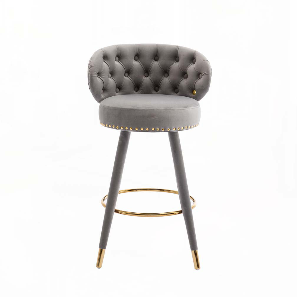 Rosdorf Park Swivel Counter Height Bar Stools with a fixed height of ...