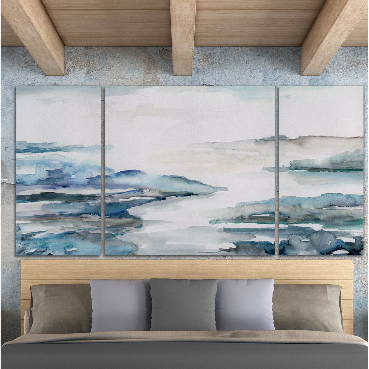 Wexford Home A Premium 'Estuary II' Painting Multi-Piece Image on ...