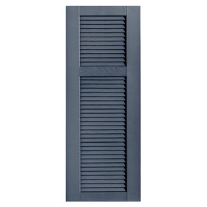 Alpha Shutters Straight Top Cottage-style Open Louver Shutters Pair ...