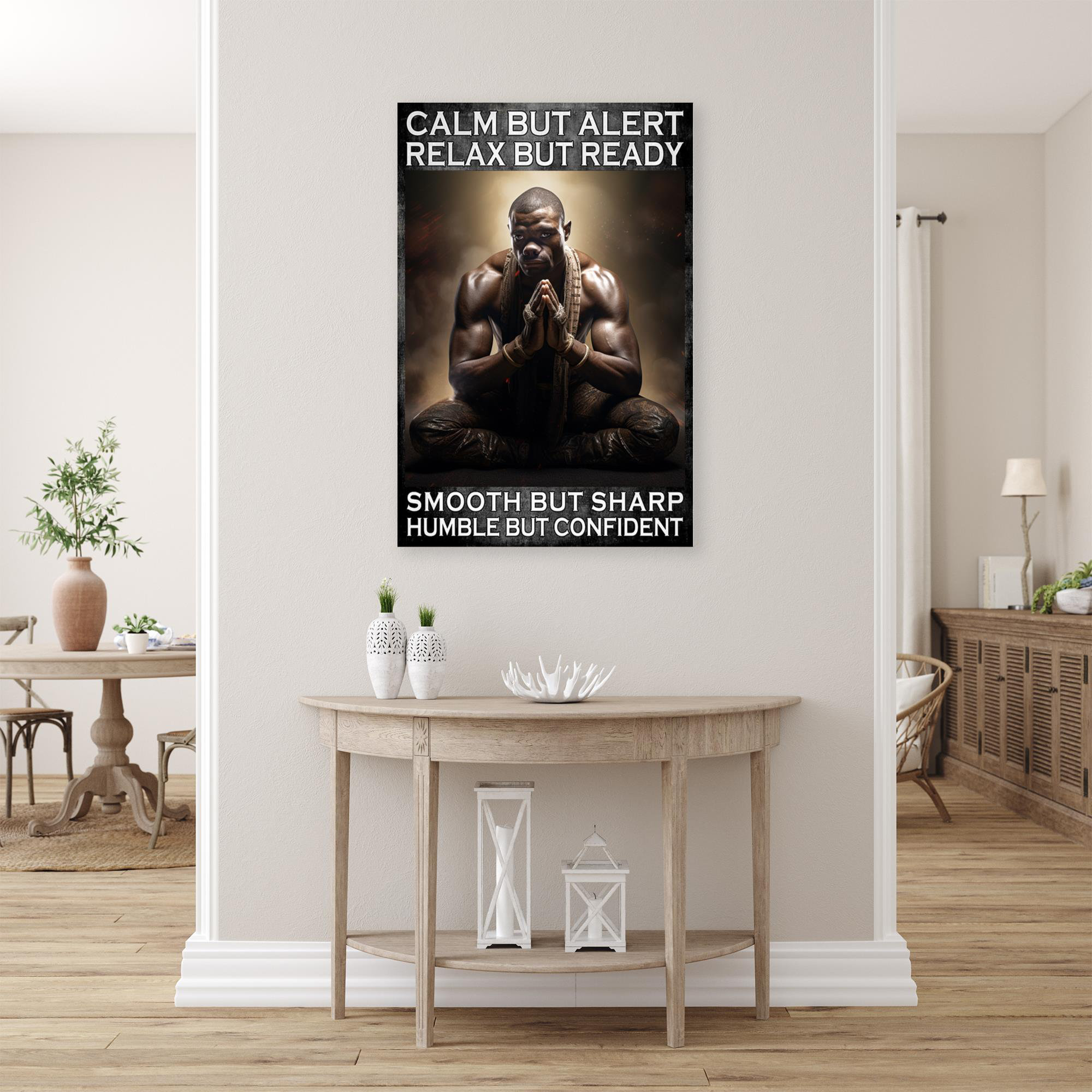 Trinx Calm But Alert Relax But Ready - 1 Piece Rectangle Graphic Art ...