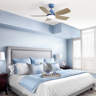 Ebern Designs 42" 5 ABS Blade Modern Dark Blue Ceiling Fan With Light ...