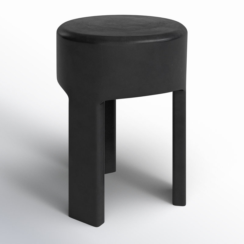 AllModern Rowanne Solid Wood Accent Stool | AllModern