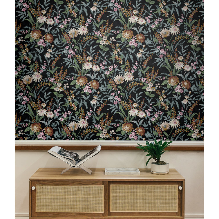 Red Barrel Studio® Yanci Peel & Stick Floral Roll & Reviews | Wayfair