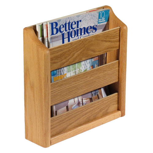 Winston Porter Poarch Wood Free Standing Magazine Rack & Reviews | Wayfair
