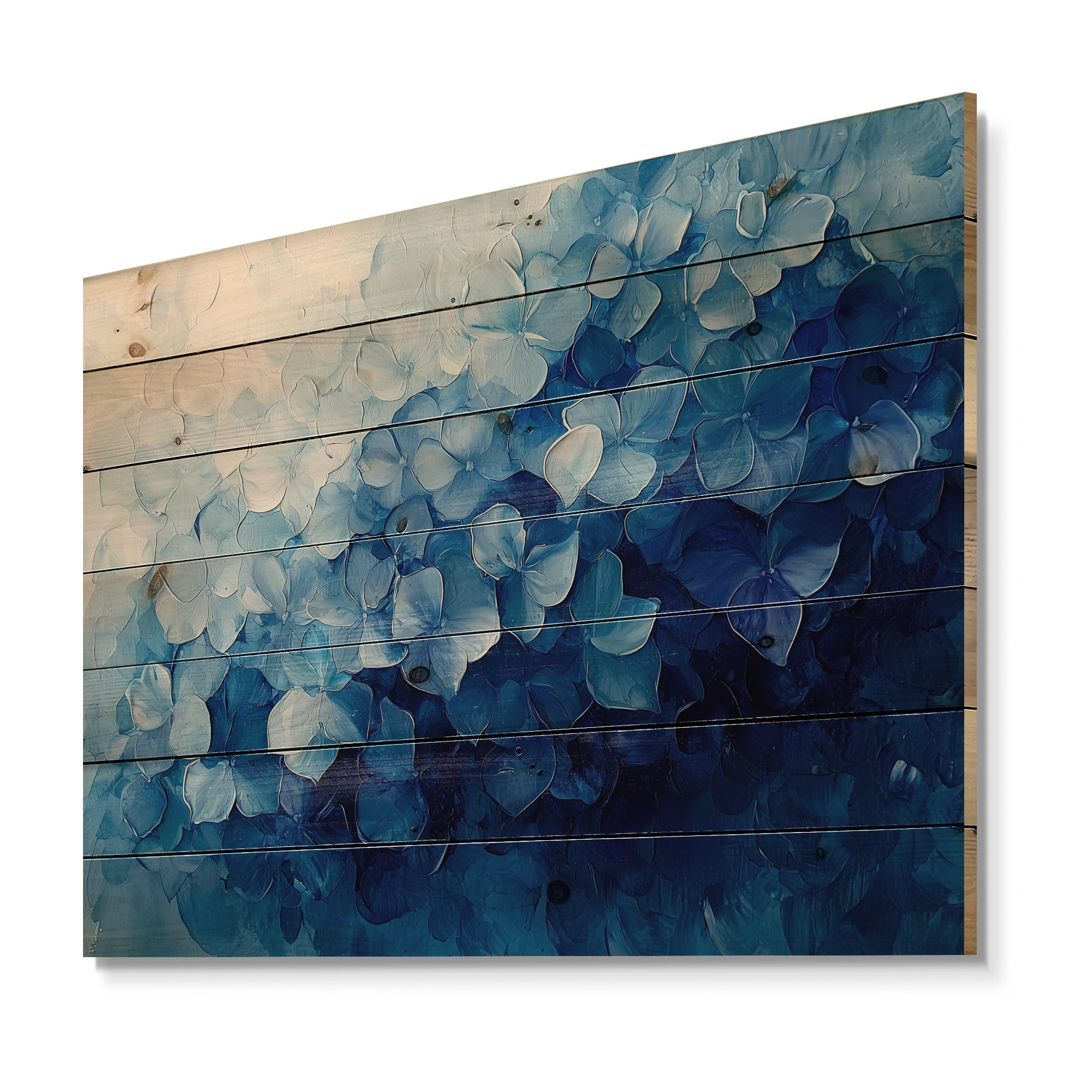 Ophelia & Co. Velvet Hydrangea Lines Of Grace - Hydrangea Wood Wall ...