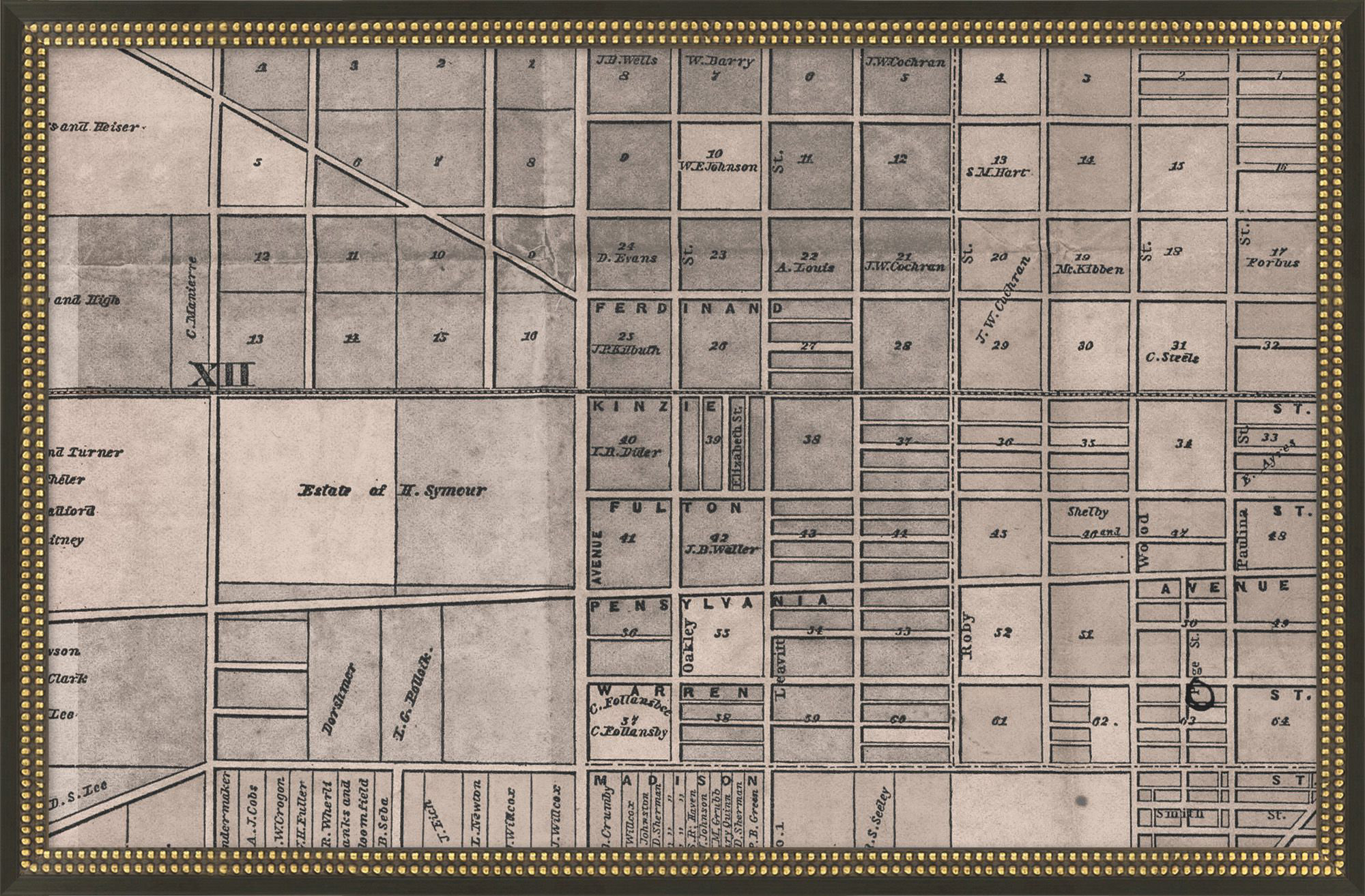 Wendover Art Group Chicago Vintage Grid Map D | Perigold