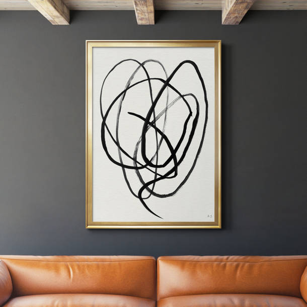 Brayden Studio® Triple Block Print II Framed On Paper Painting | Wayfair