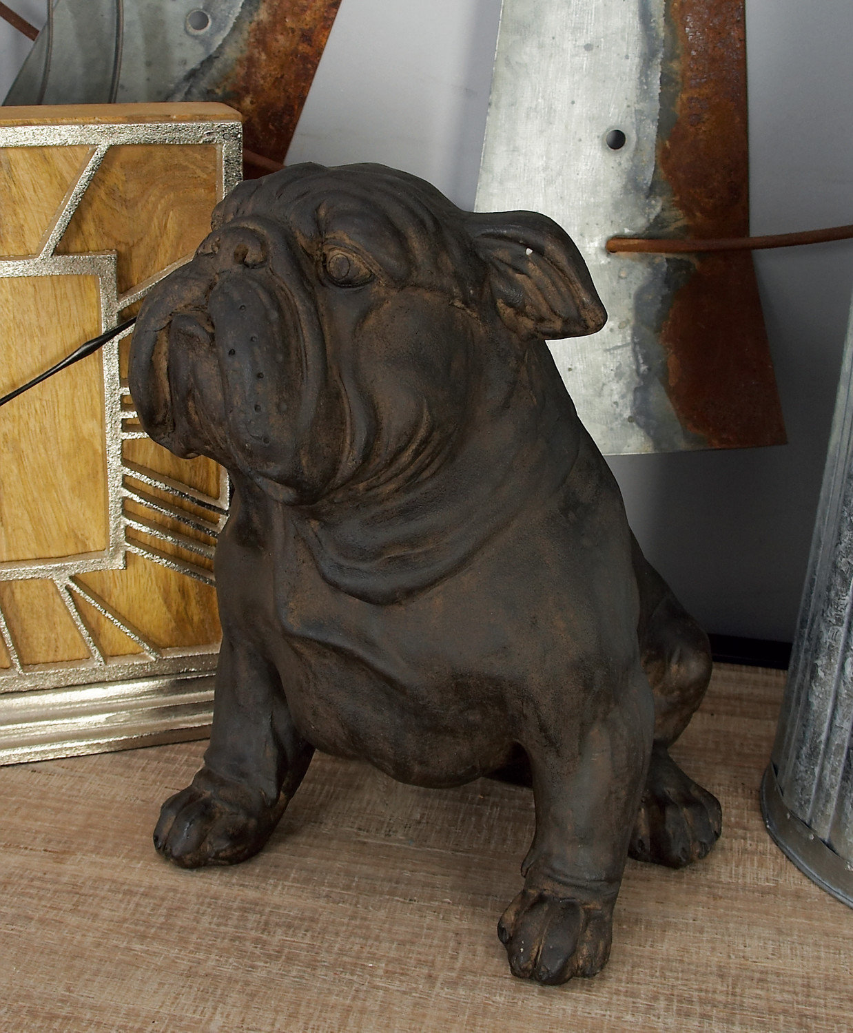 Red Barrel Studio Mikkelson Stone Bulldog Figurine & Reviews | Wayfair