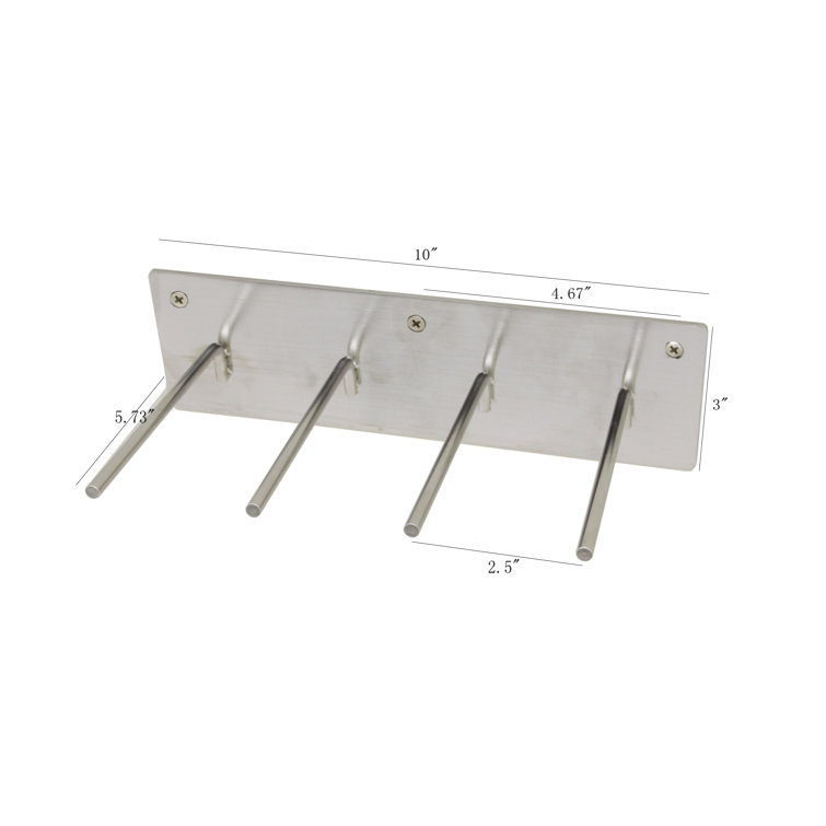 Symple Stuff 4-PEG Lead Apron Wall Mount Hook Hanger | Wayfair