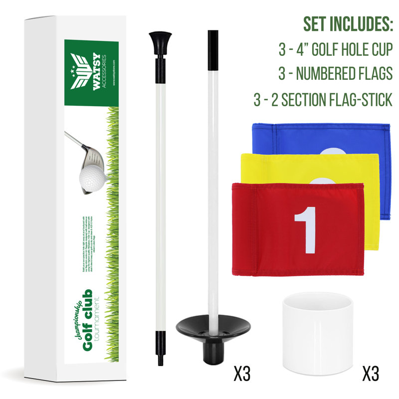 WATSY Backyard Mini Golf Flagstick Set | Wayfair