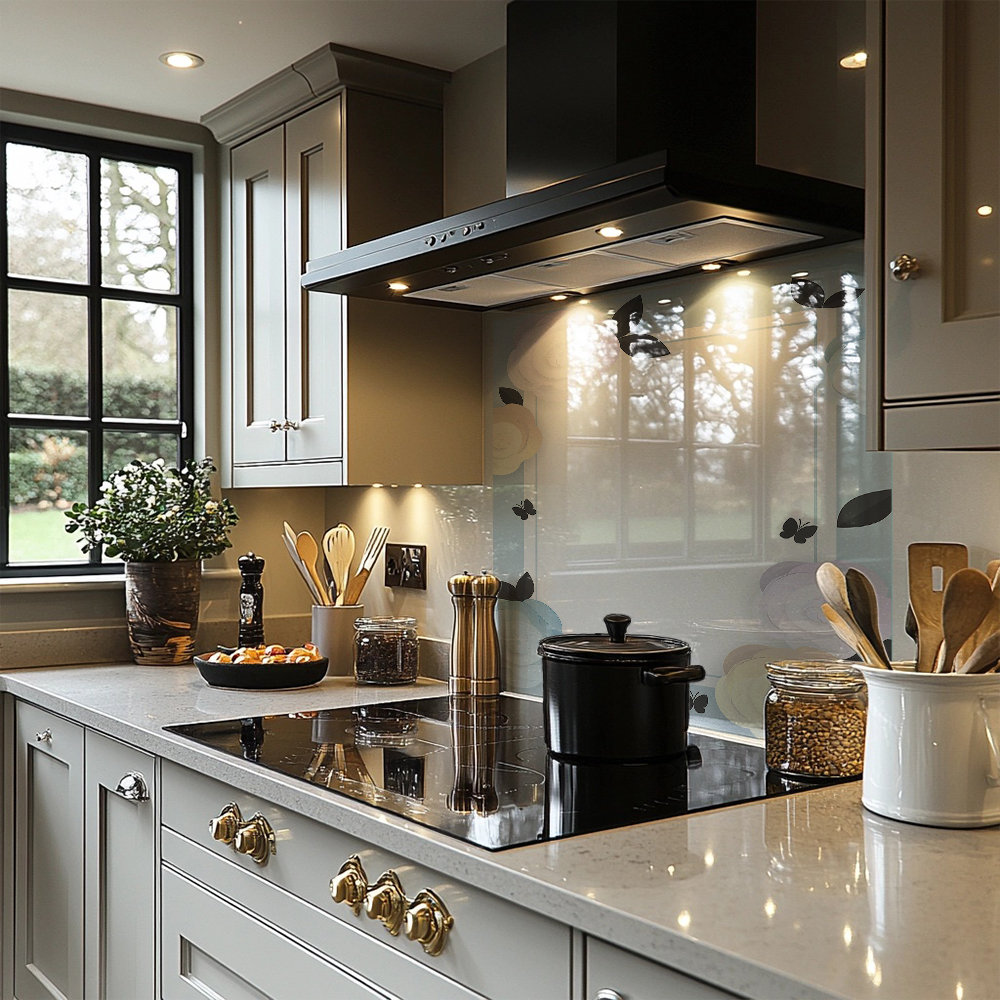 Benjamin Tate Design Pastel Flowers Splash Back | Wayfair.co.uk