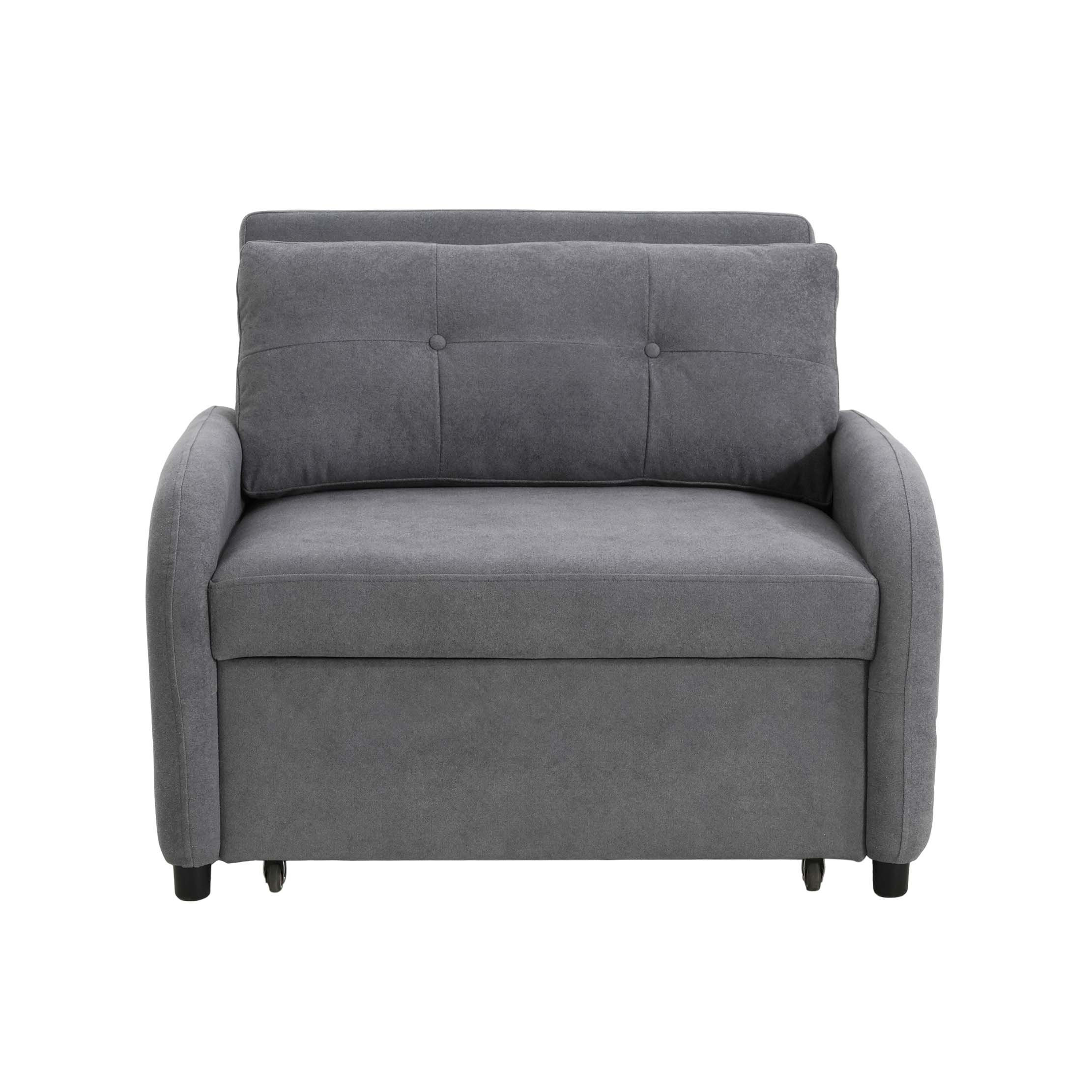 Latitude Run® 3-in-1 Convertible Sleeper Sofa Bed with Pillow & Pocket ...